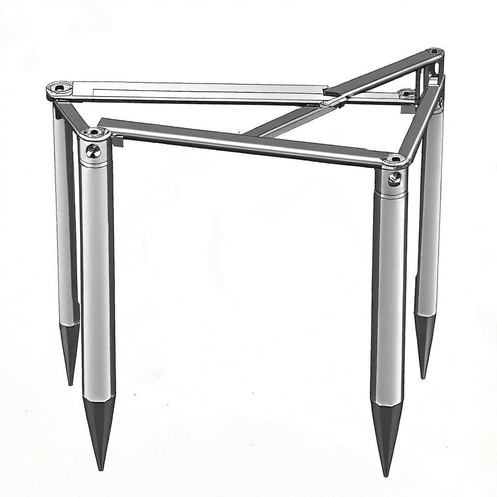 Contemporary 3D Table Design with Triangular Support - Unique Modern ...