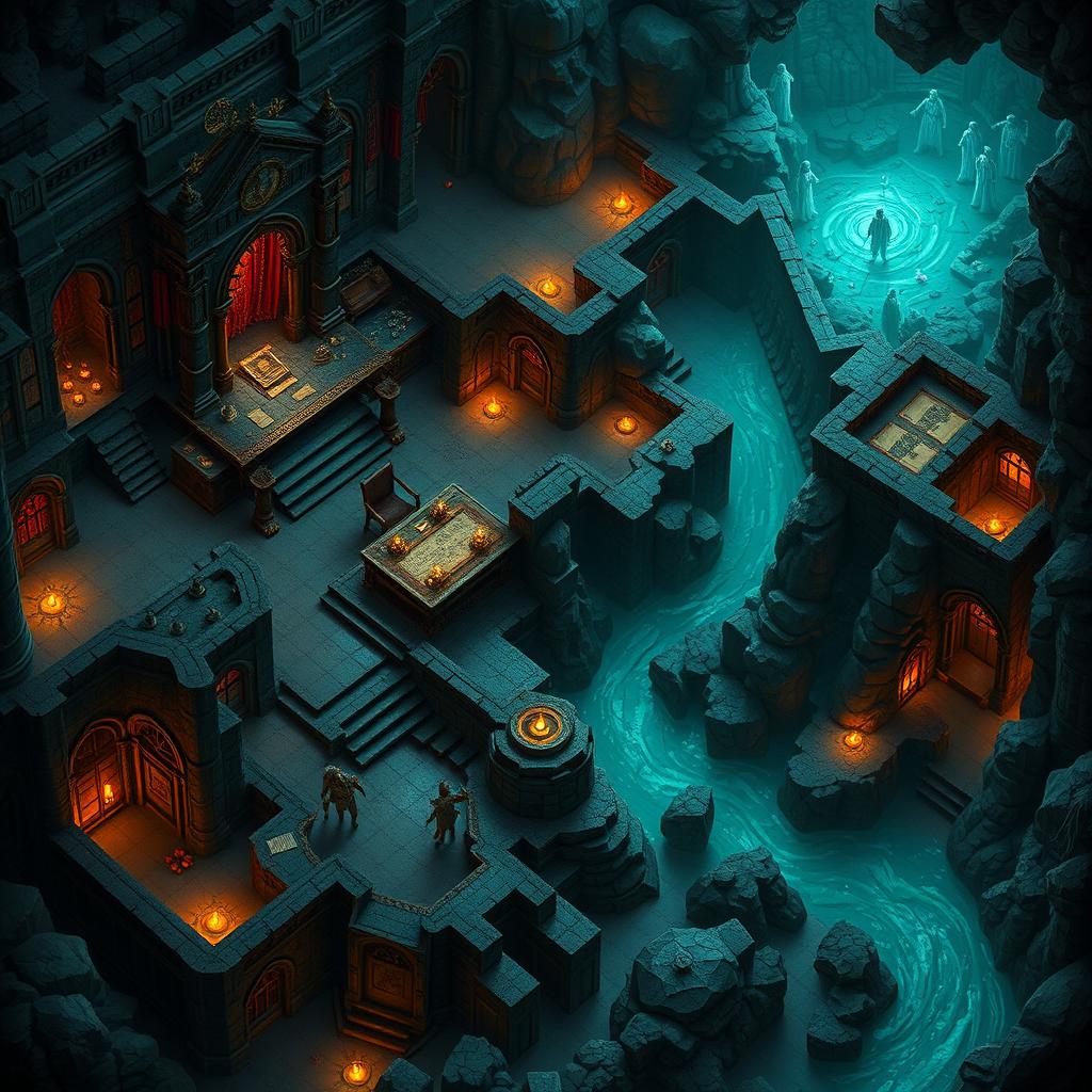 Dive into the Depths: Intricate Underworld Map