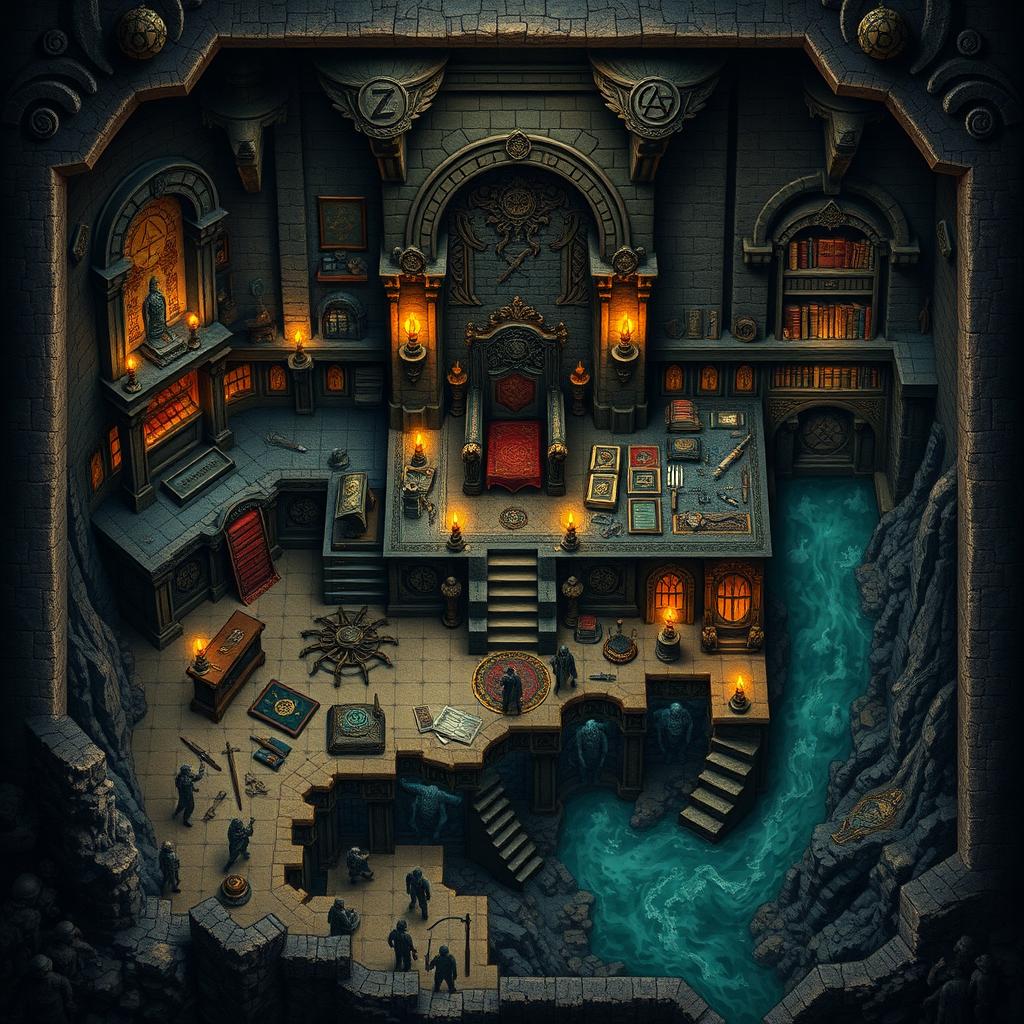 Explore the Intricate Underworld: Dungeons & Dragons Map