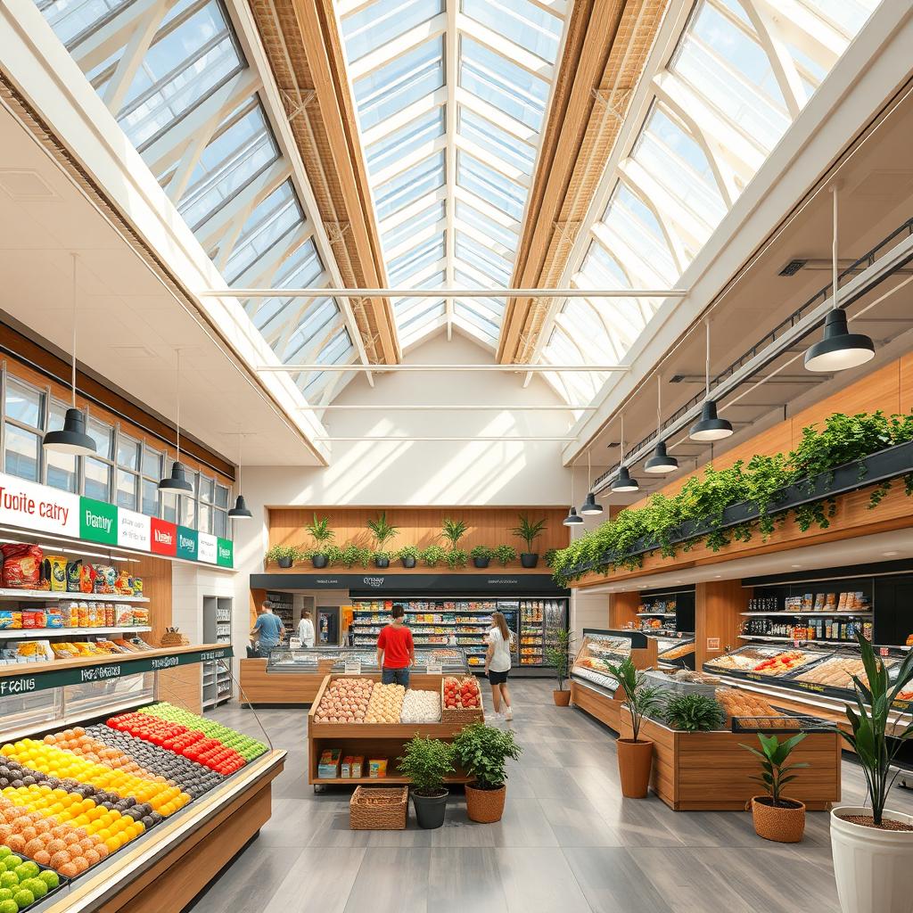 Innovative Interior Design for Modern Supermarkets