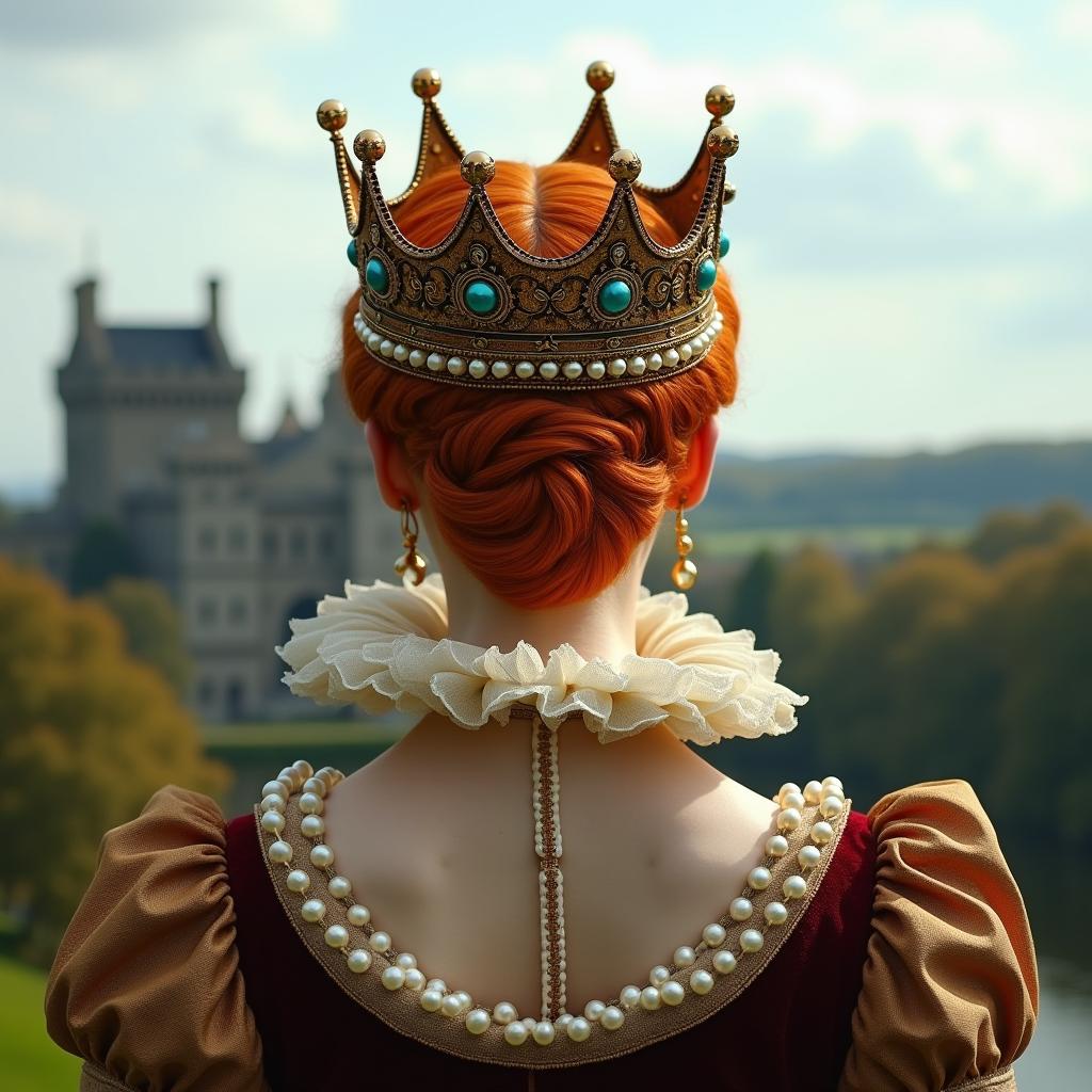 Regal Elegance: Queen Elizabeth I in Steampunk Style