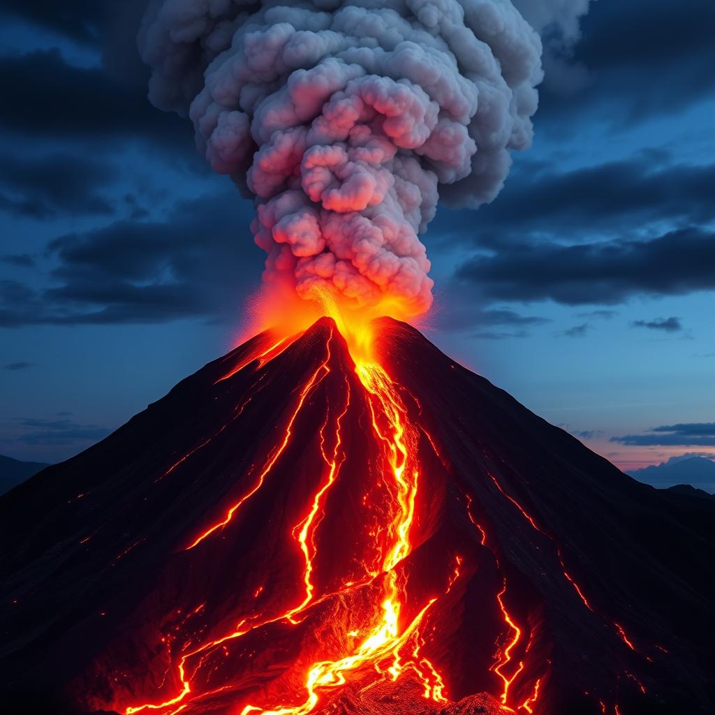 Nature's Fury: Grand Volcano Eruption