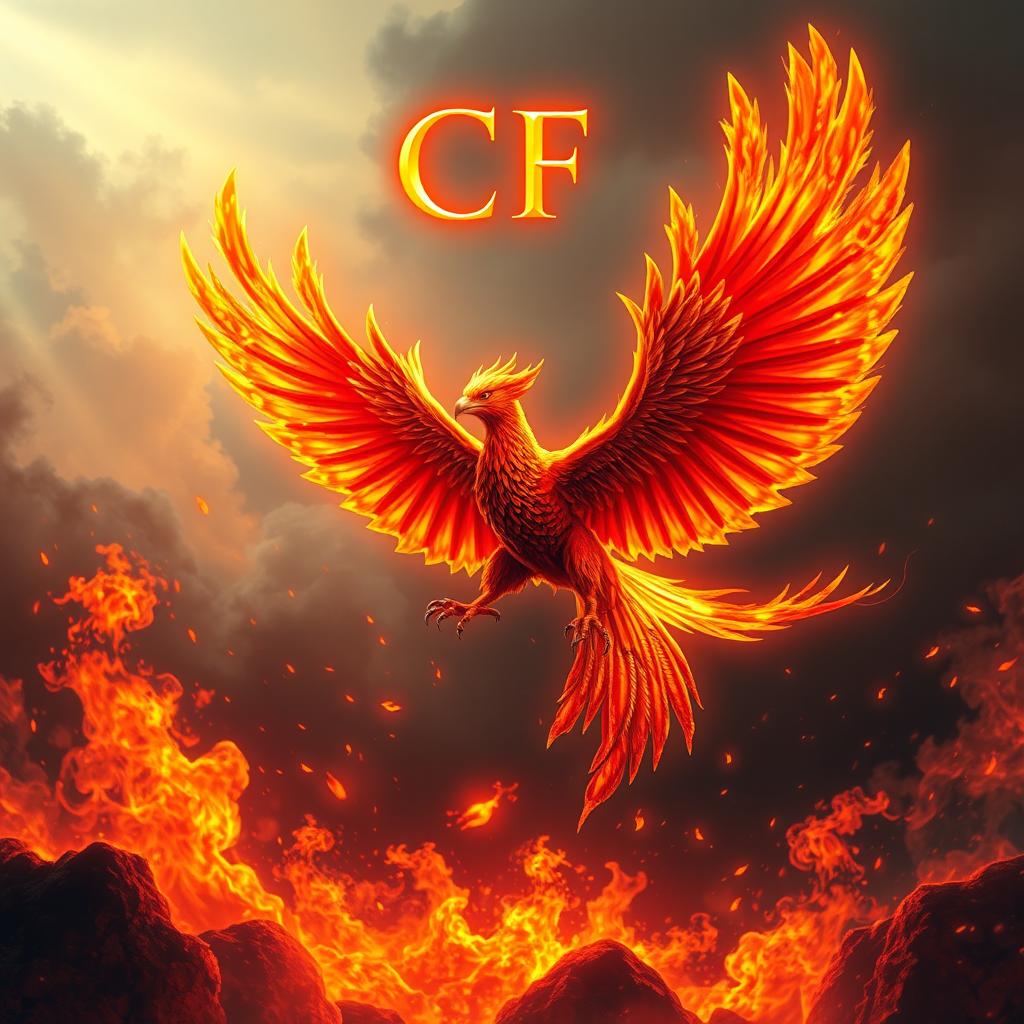 Fiery Phoenix: Soar Through the Flames