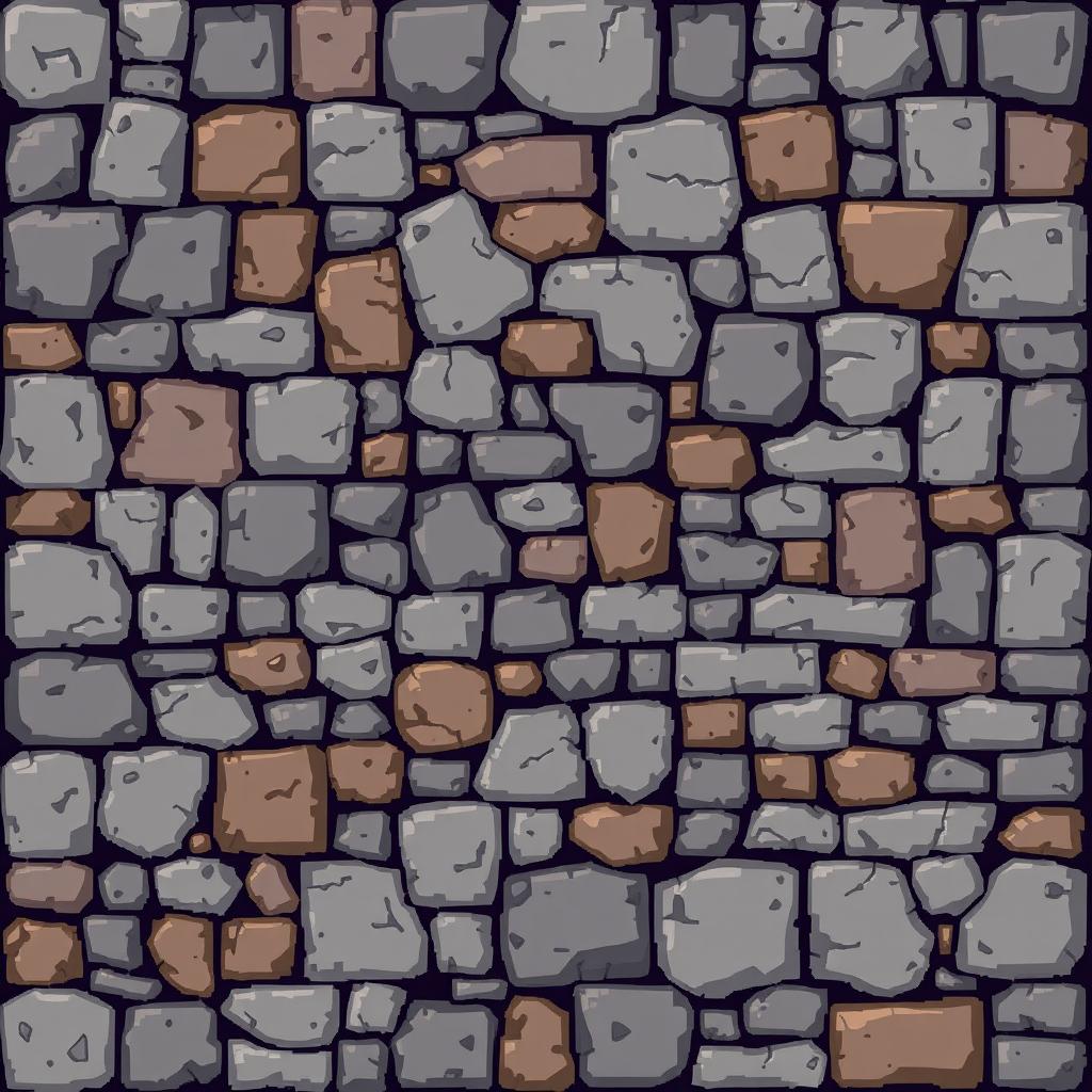 Stunning Pixel Art: Textured Stone Floor Background