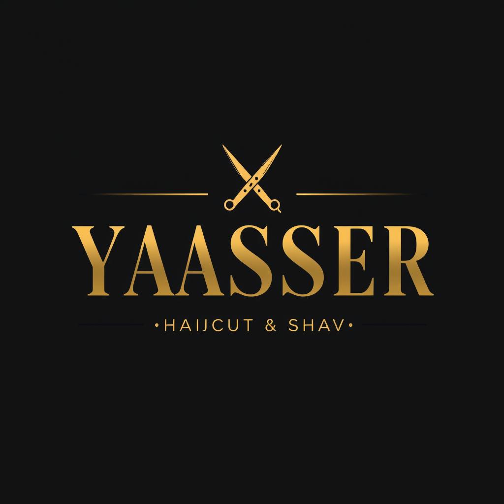 Salon Yasser: Modern & Elegant Logo Design