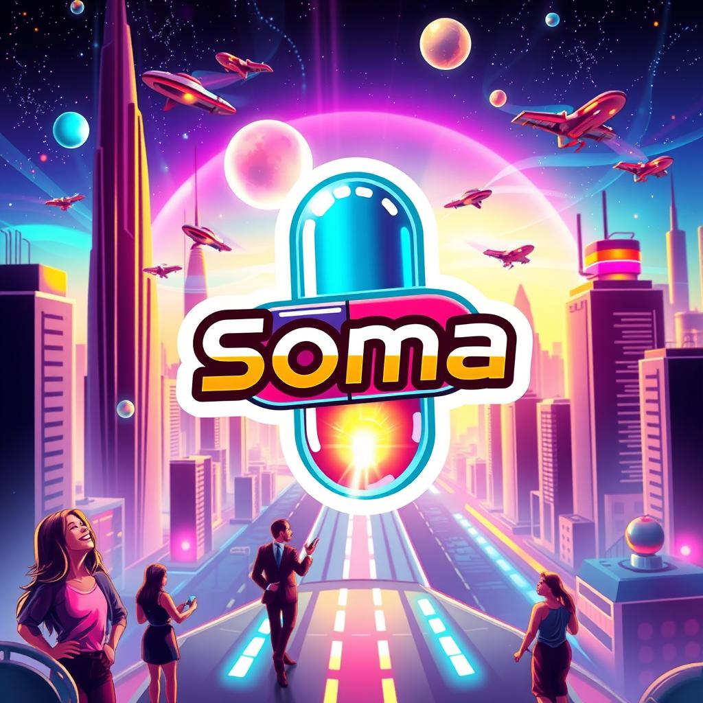 Futuristic Soma Sticker Design
