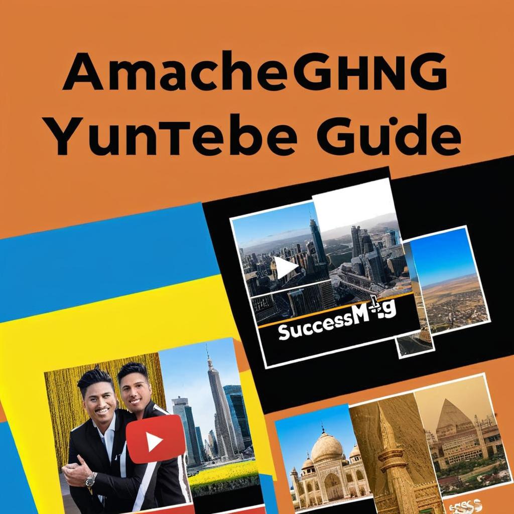 AmanTechG YouTube Success Guide - Eye-Catching Book Cover Design