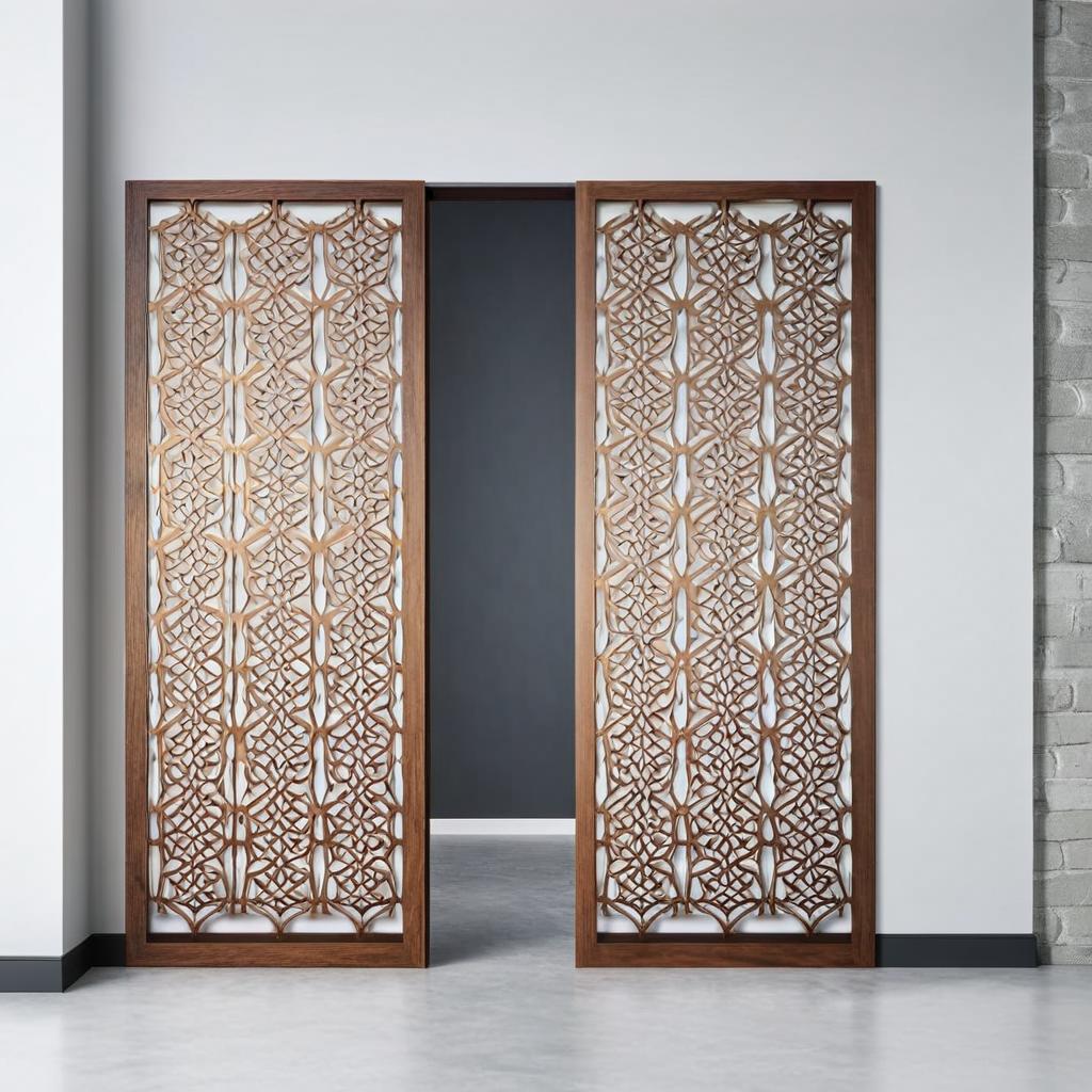 Stunning Stylish Wall Partition Design with Geometric Patterns