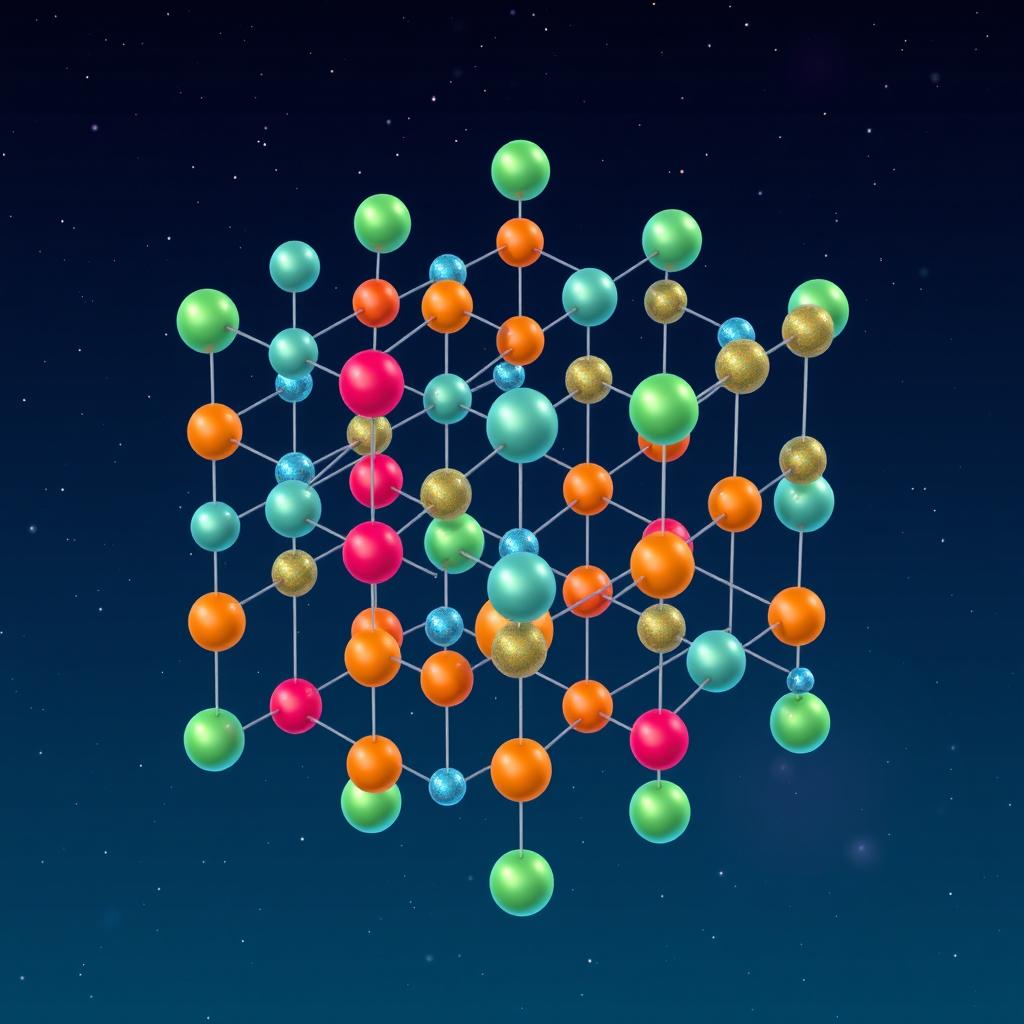 Explore the Beauty of Space Lattice: 4 Simple Unit Cells