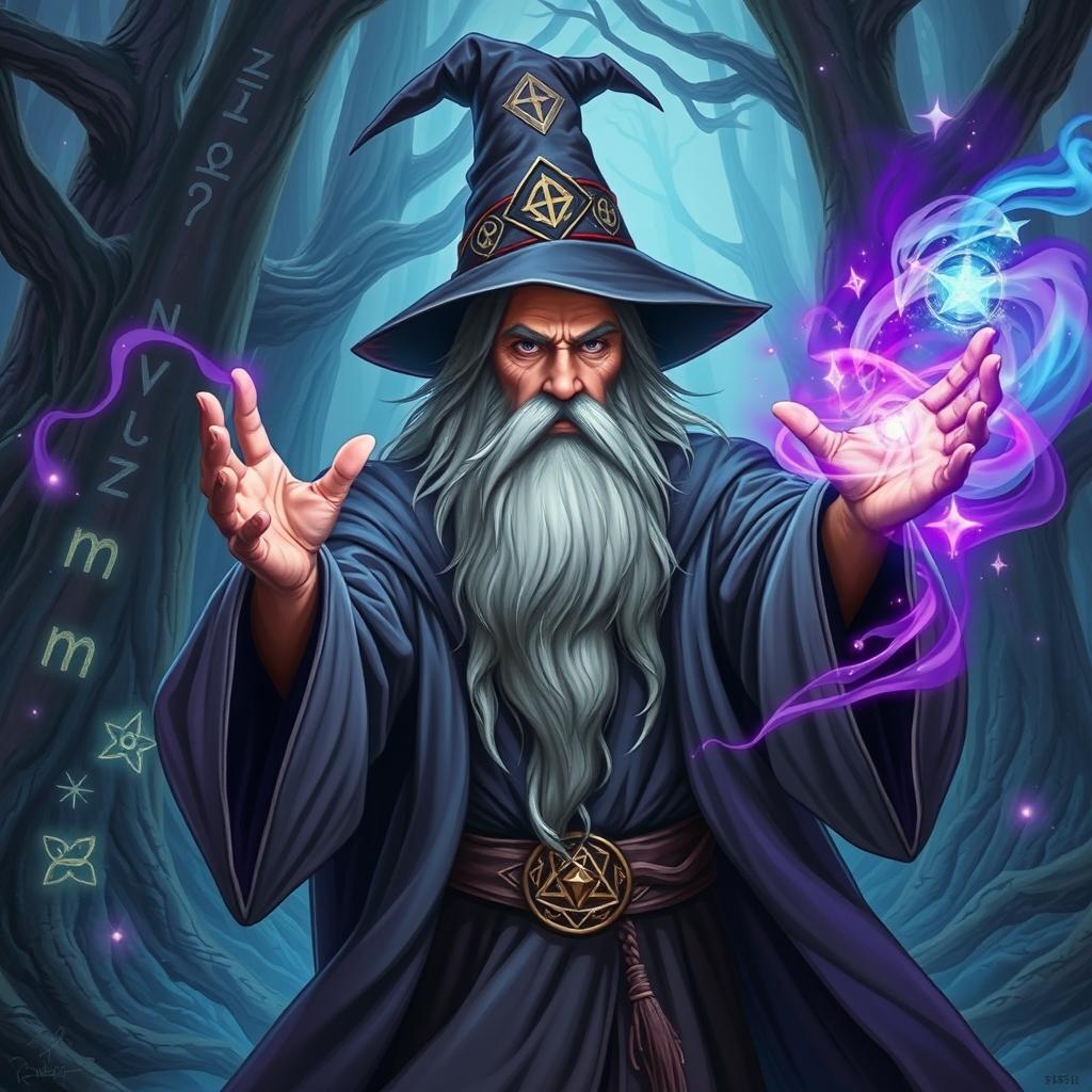 Mystical Wizard in Action