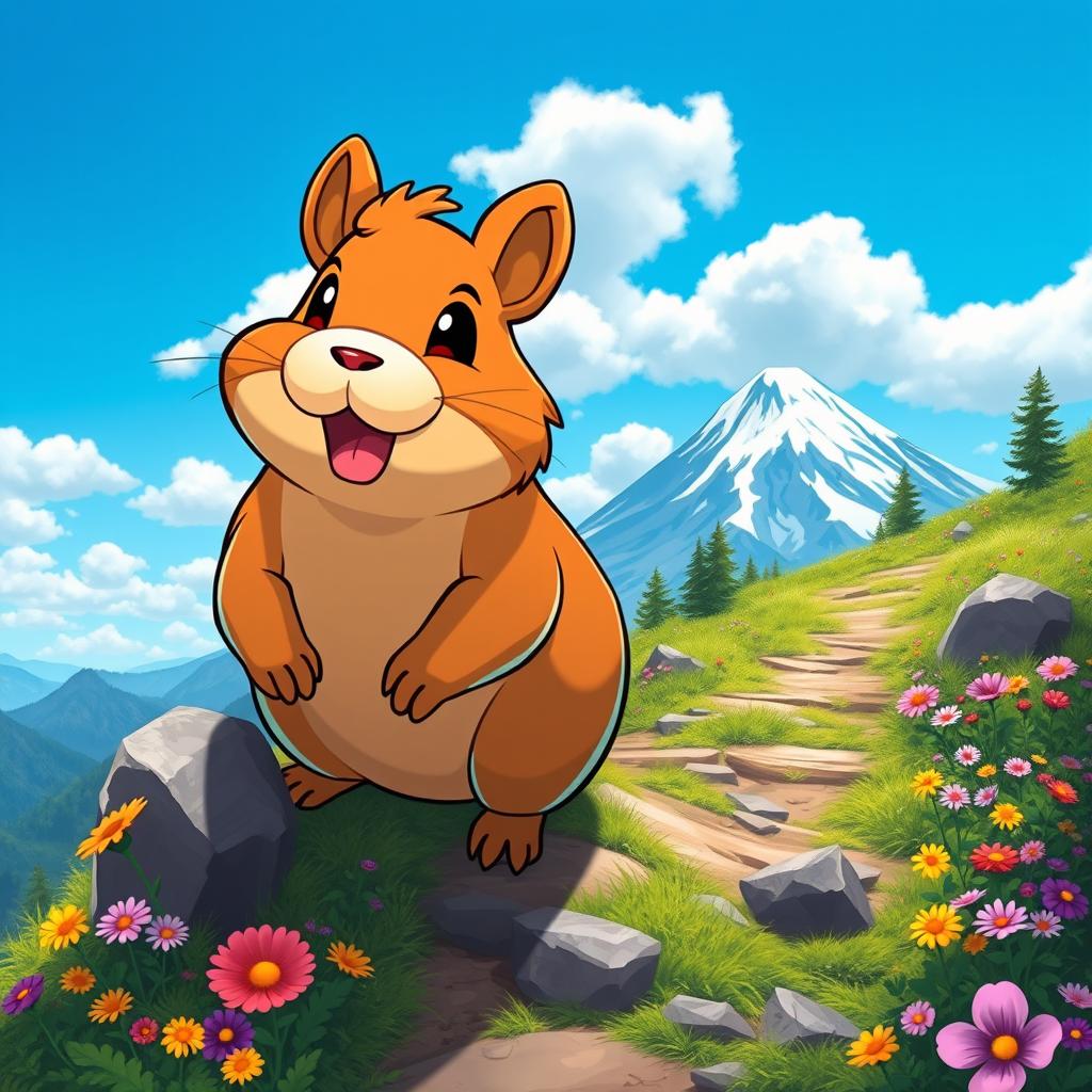 Capybara Pokémon Adventure: Climbing New Heights