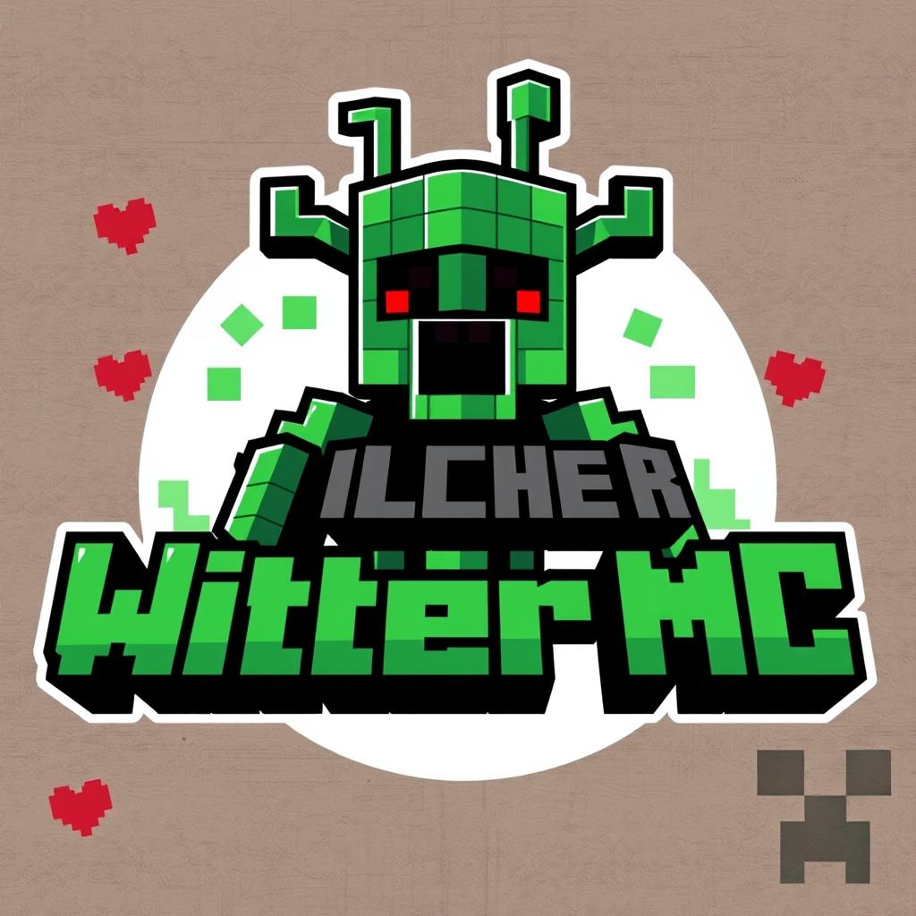 Minecraft Logo Design for 'Wither MC' - Stylish & Creative Concepts