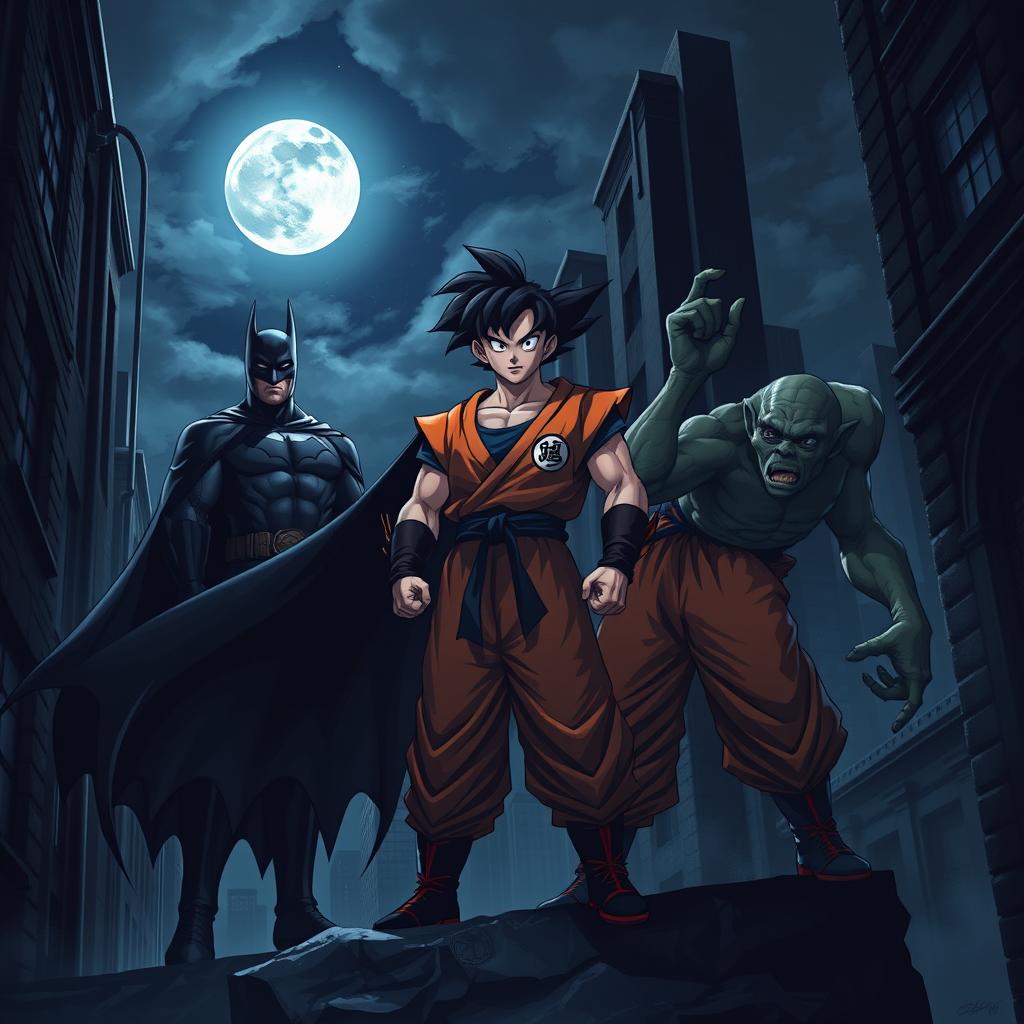 Epic Convergence: Batman, Goku, and Gollum