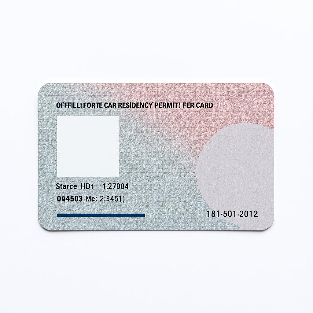 Your Gateway: Official Residency Permit Card