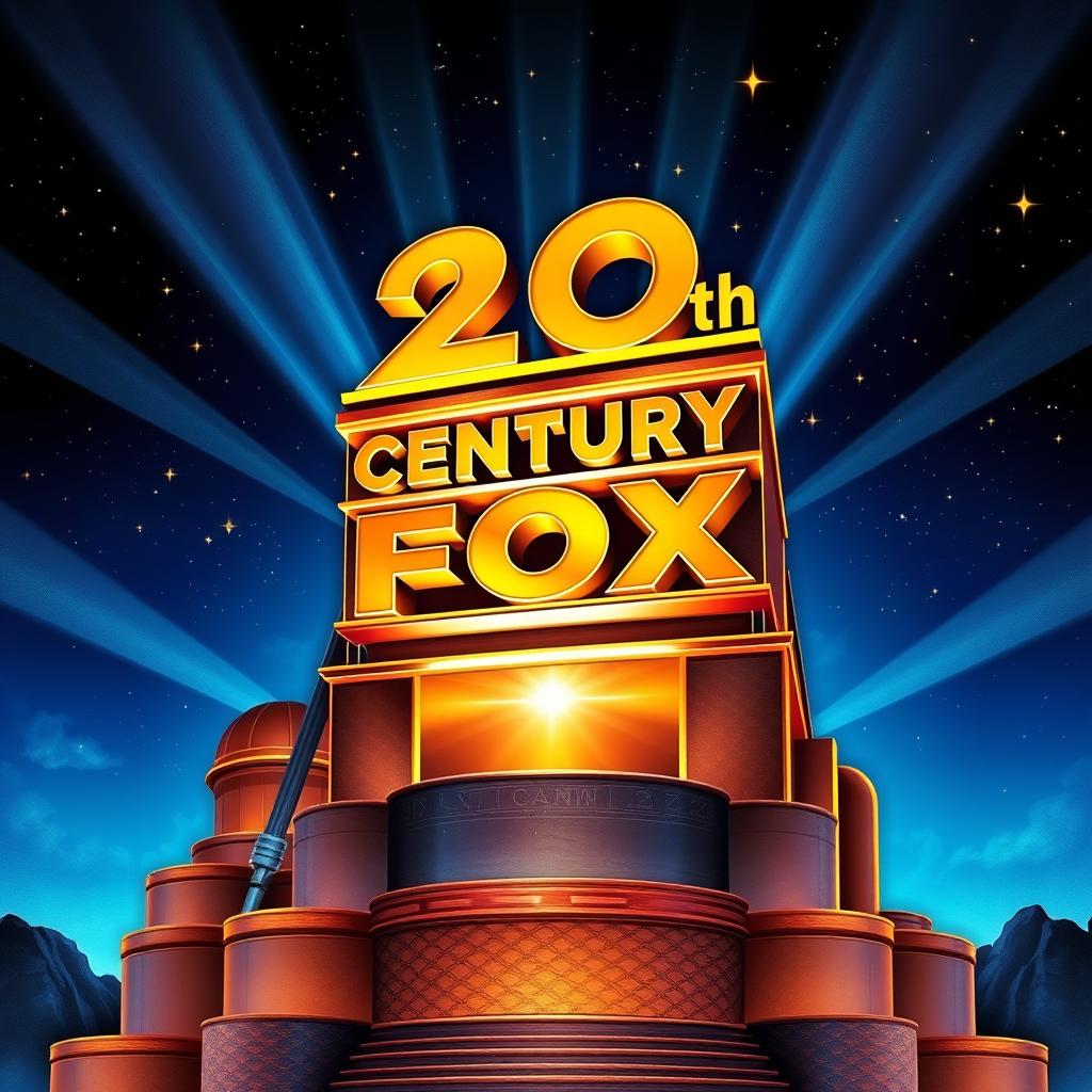 Iconic 20th Century Fox Logo Illustration