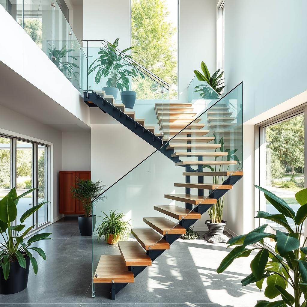 Sleek Modern Architectural Staircase
