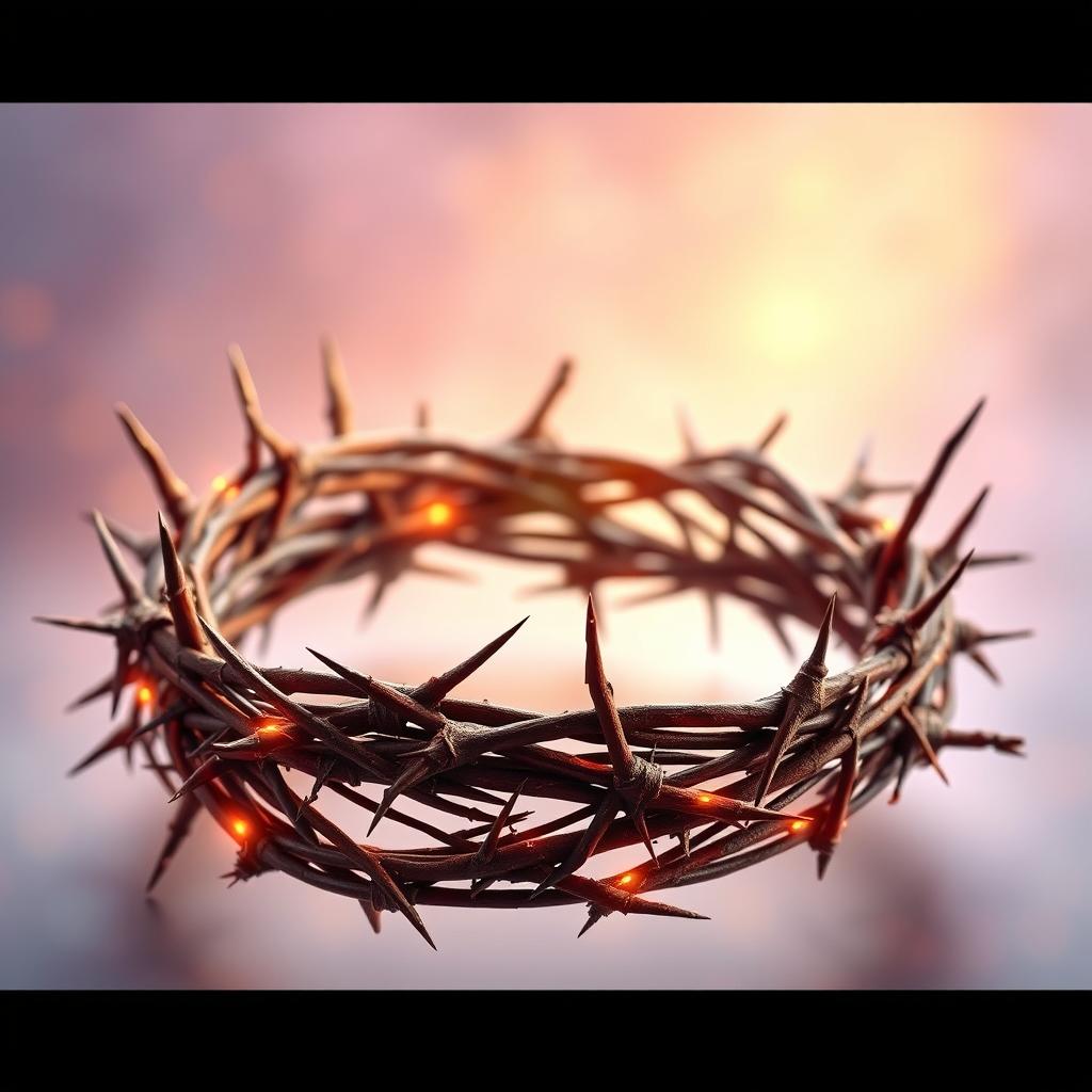 Intricate Thorn Crown: A Symbol of Sacrifice