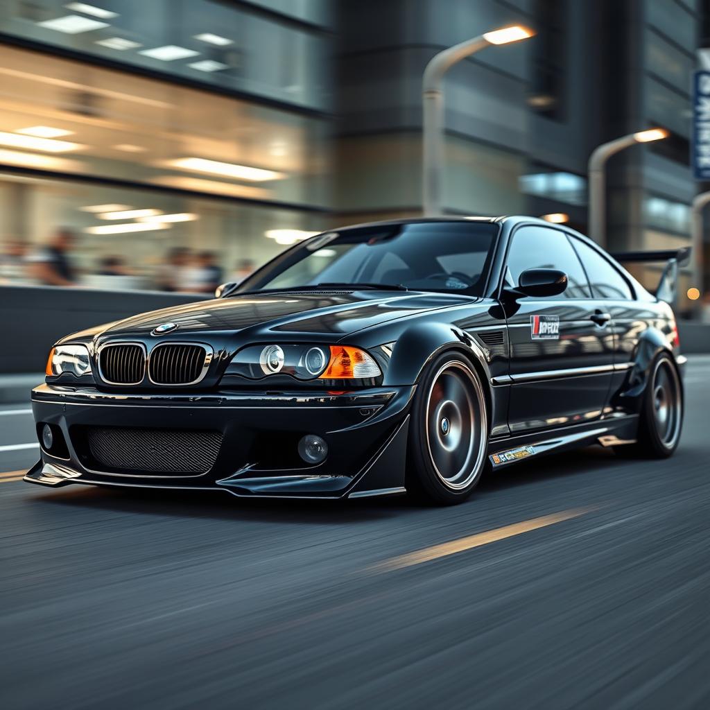 Unleash Power: BMW E46 with Aggressive Bodykit