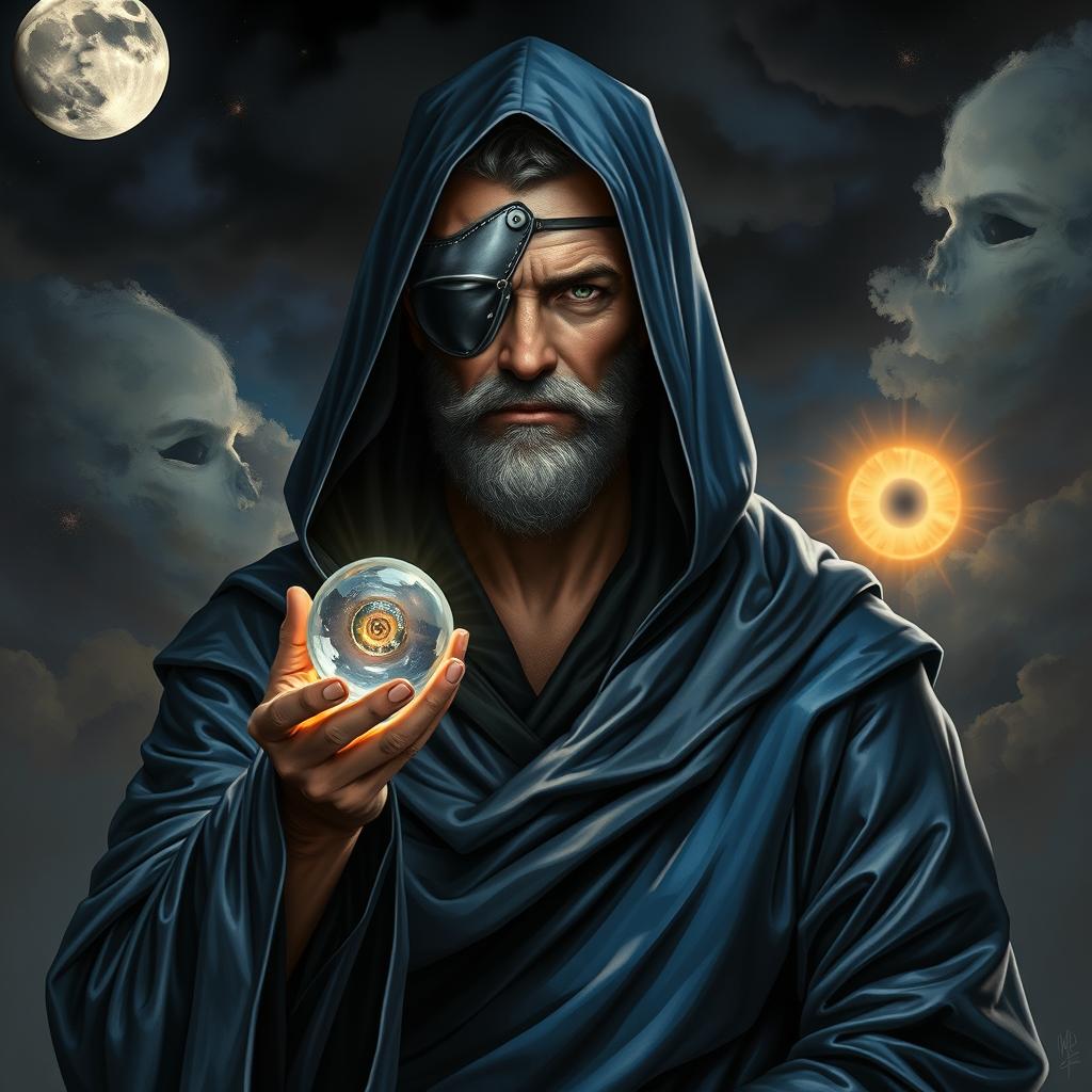 Stoic Warrior: A Dark Fantasy Portrait