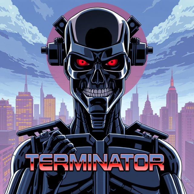 Terminator Reimagined in Iconic Anime Style
