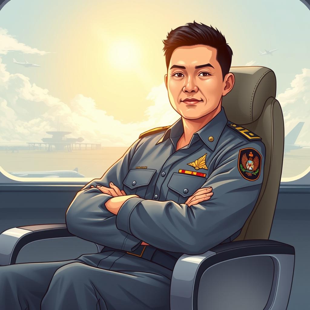 Bold Philippine Air Force Personnel in Uniform