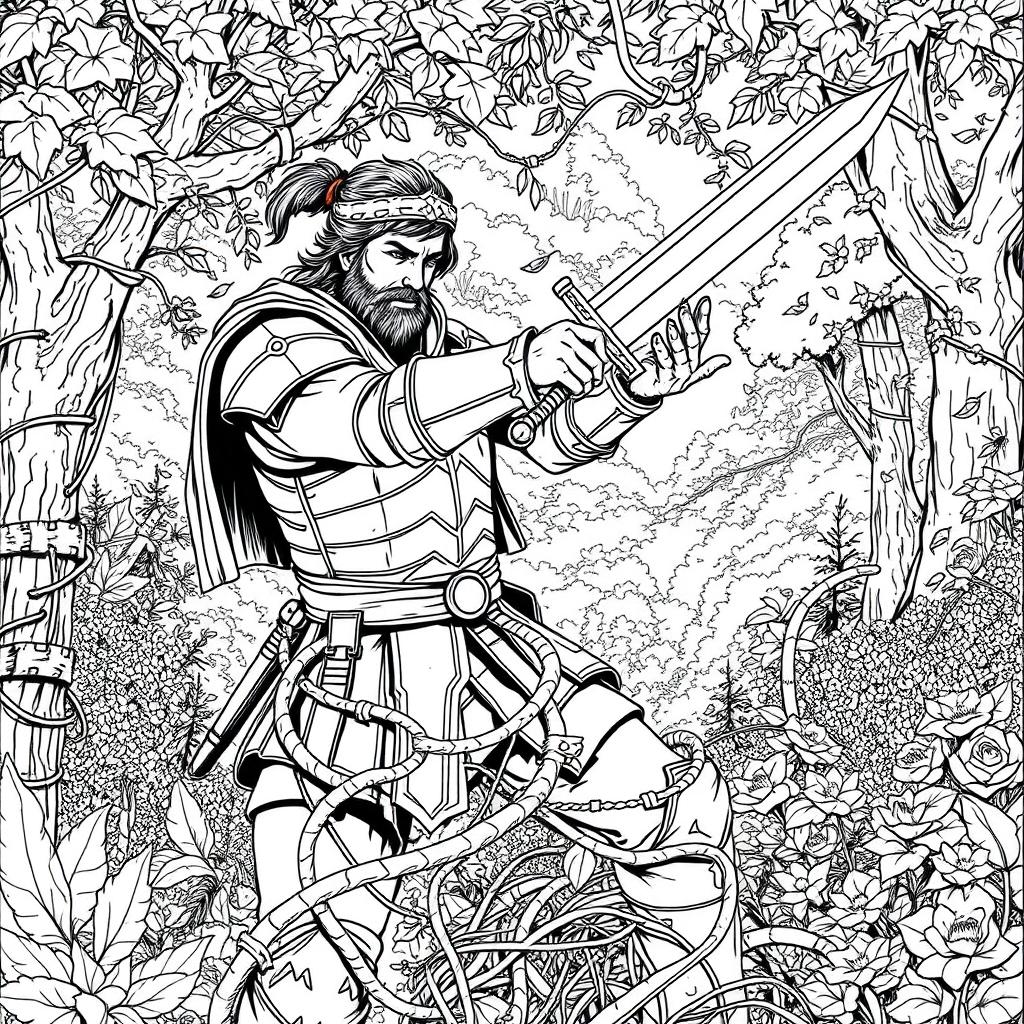 Epic Battle: Adventurer vs. Vines