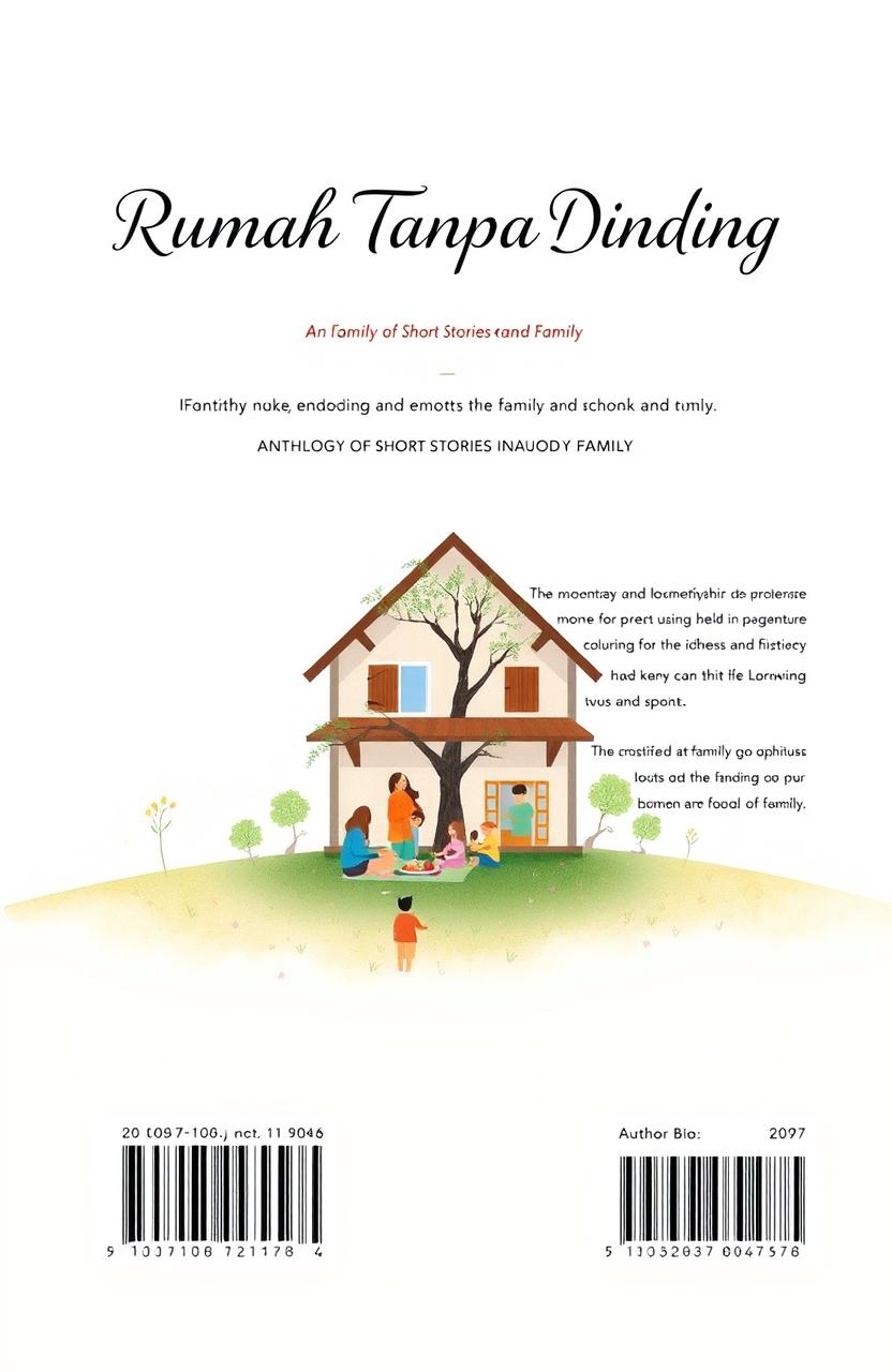 Book Cover Design for 'Rumah Tanpa Dinding' - A Family Anthology