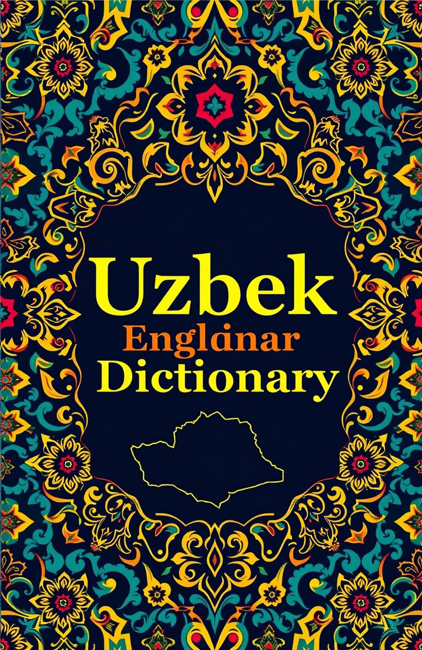 Discover Language: Uzbek-English Dictionary Cover Design
