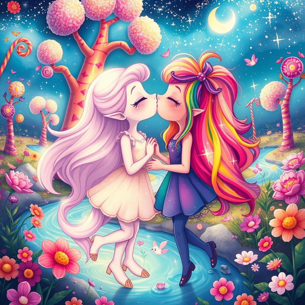 Magical Friendship: Moony & Jella's Whimsical Adventure