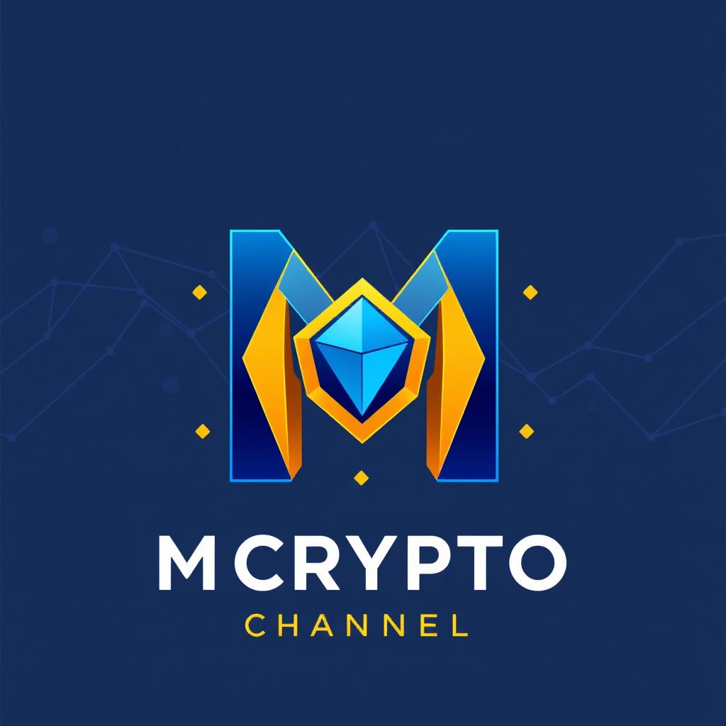 M Crypto: Modern Logo Design for Your Cryptocurrency Channel