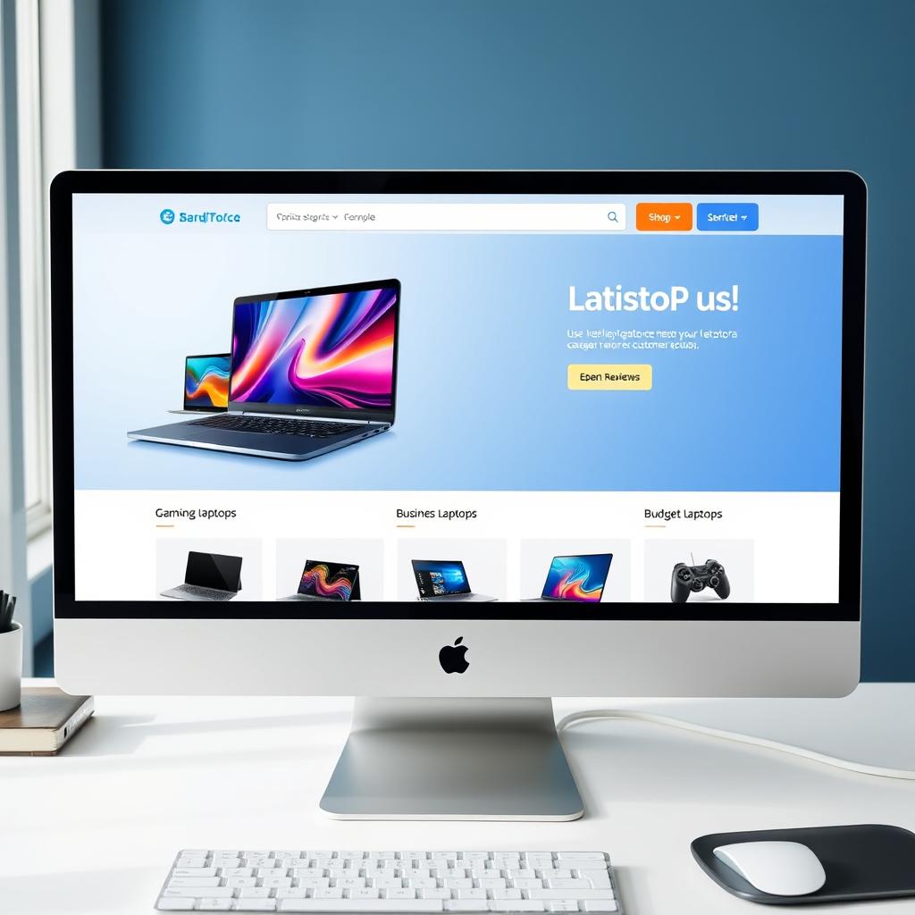 Sleek & Modern Laptop E-Commerce Website
