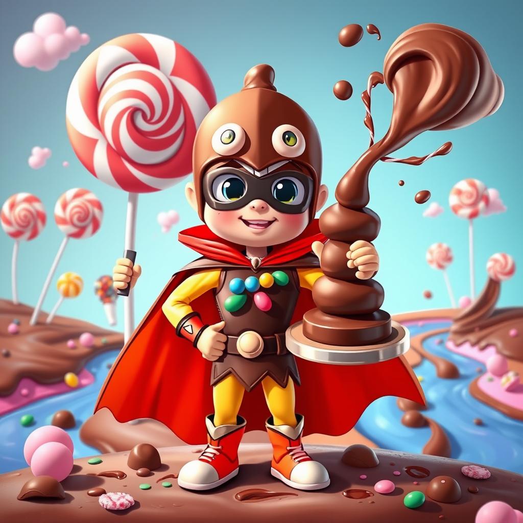 Meet Captain Chocolate: The Whimsical Superhero!