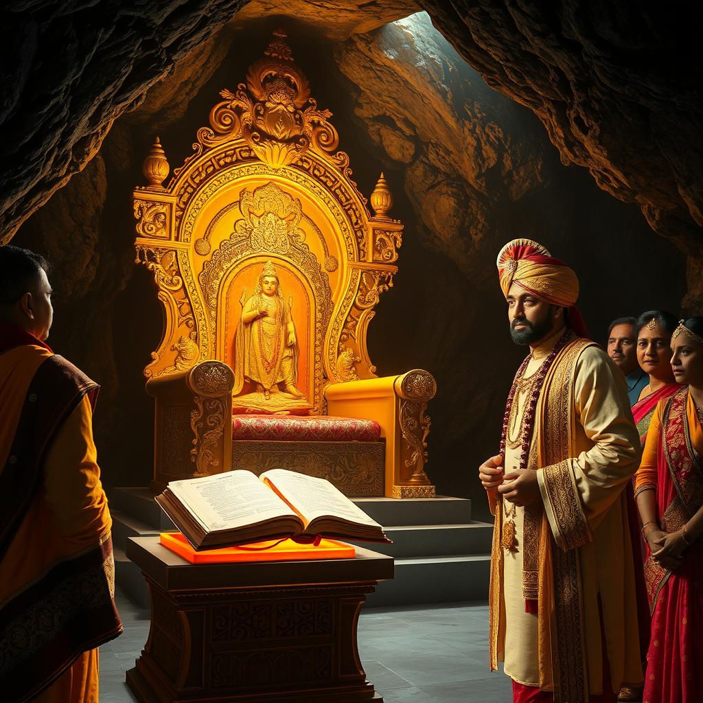 Discover the Divine: Ornate Golden Throne