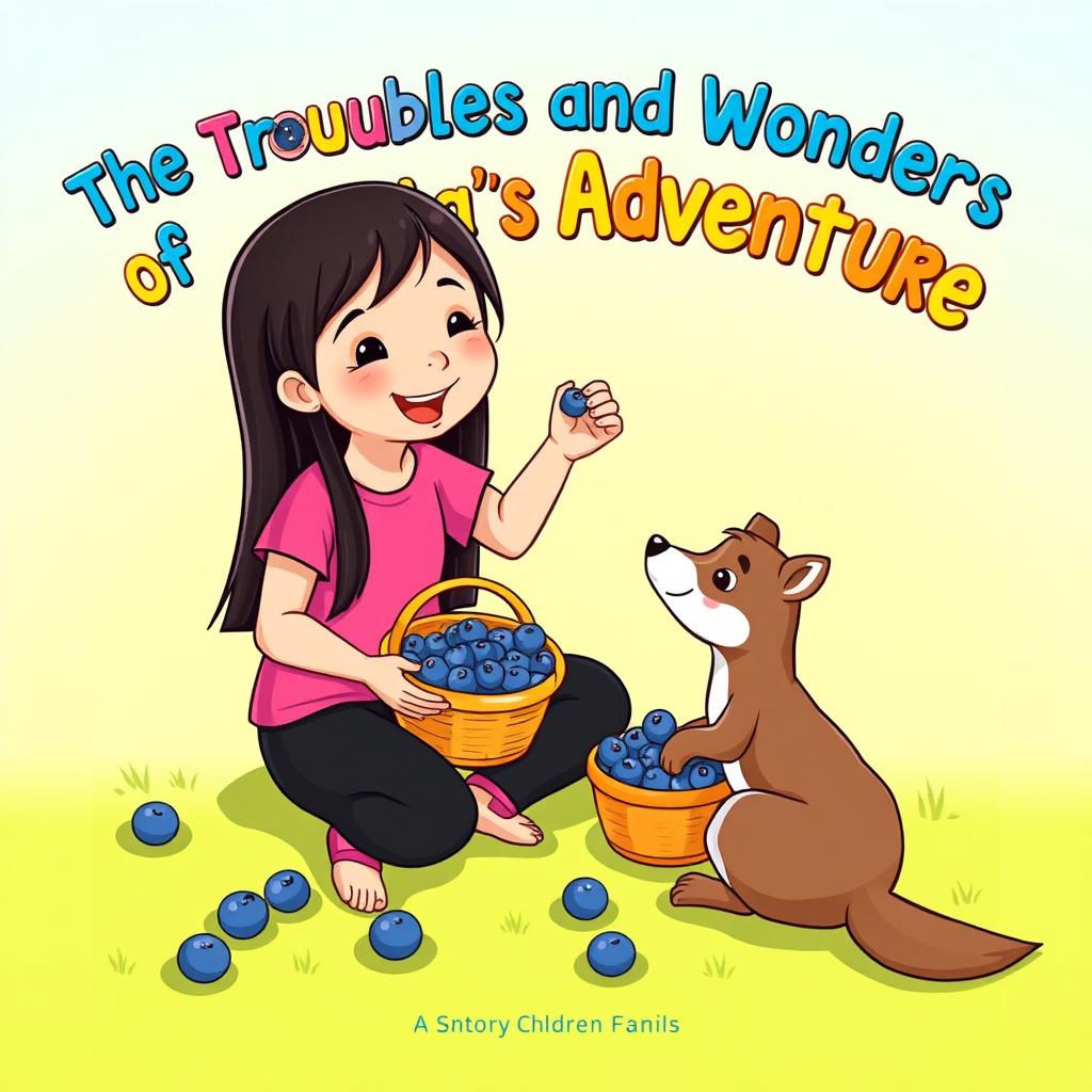 Blueberries for Friends: A Whimsical Children's Book Cover