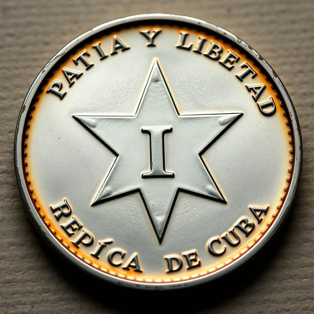 Shine Bright: Silver Coin with Star Design