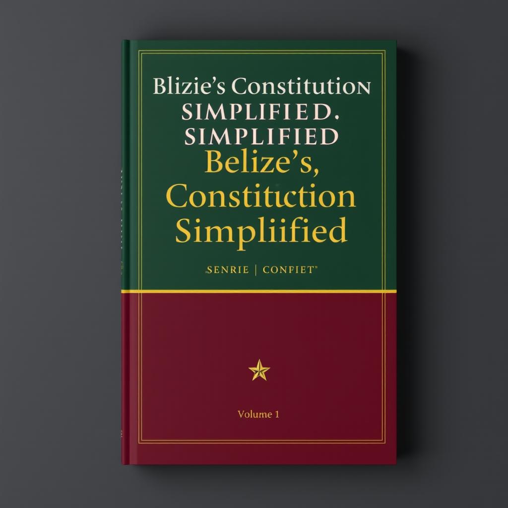 Belize's Constitution Simplified - Minimalist Cover Design