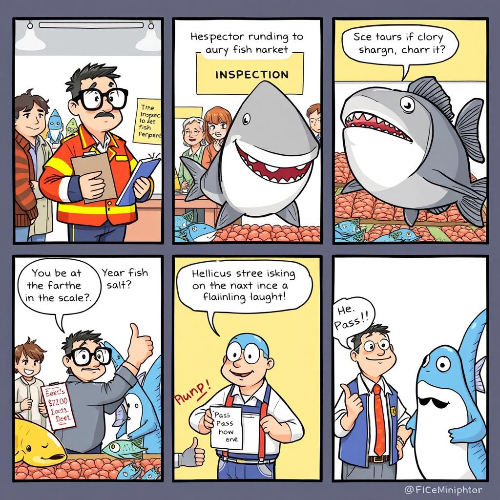 Humor at the Fish Market: A Comic Adventure