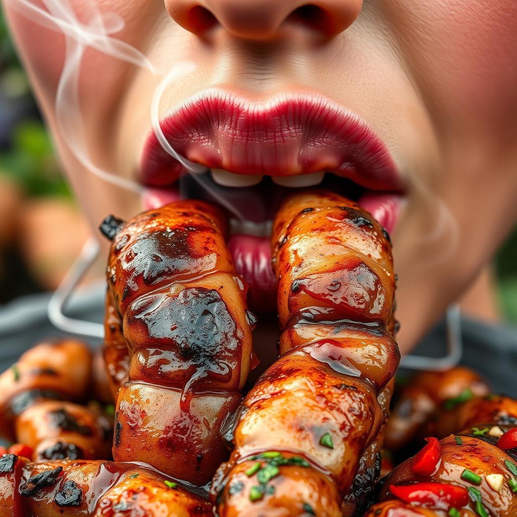 Savor the Flavor: Grilled Intestines Up Close