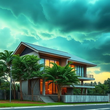 Typhoon-Resistant House Design: Resilience Meets Aesthetics