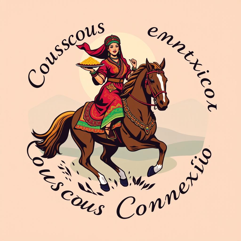 Vibrant Berber Woman Logo