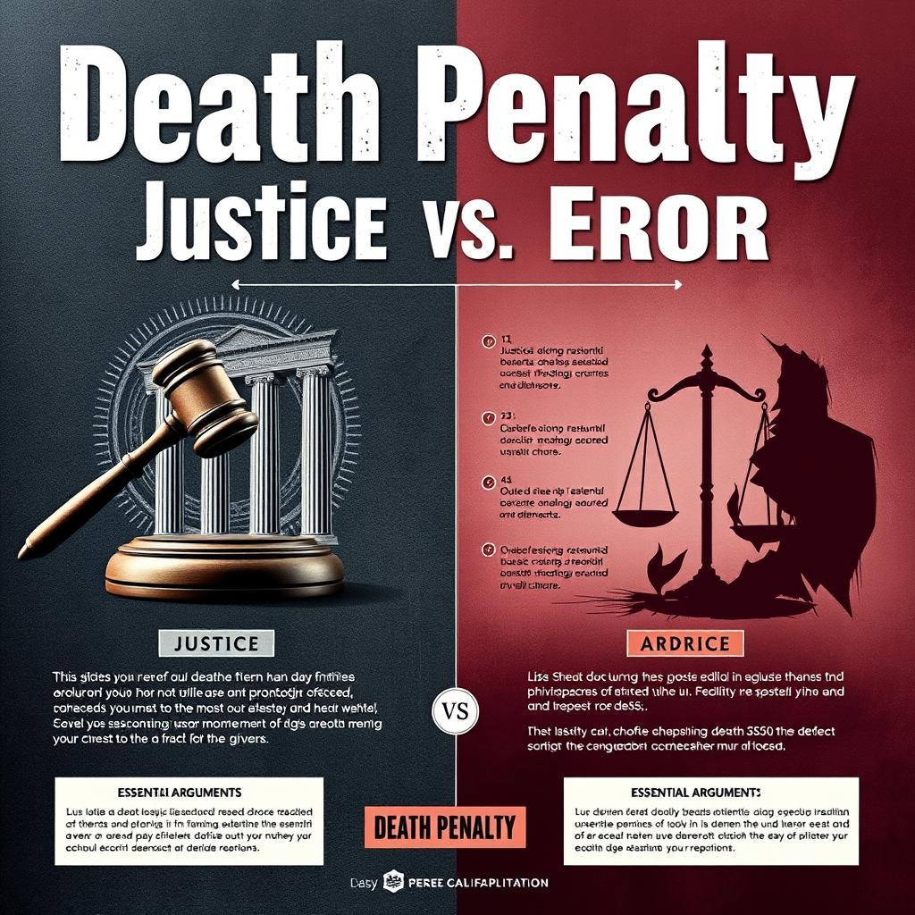 Death Penalty: Justice vs Error - A Visual Debate