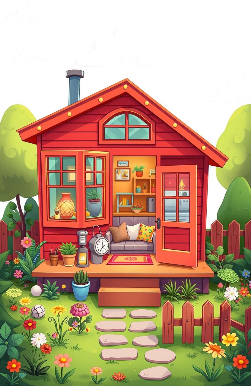 Whimsical Tiny Home: A Colorful Dream