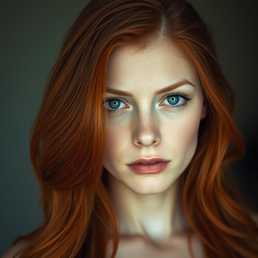 Enchanting Red-Haired Beauty