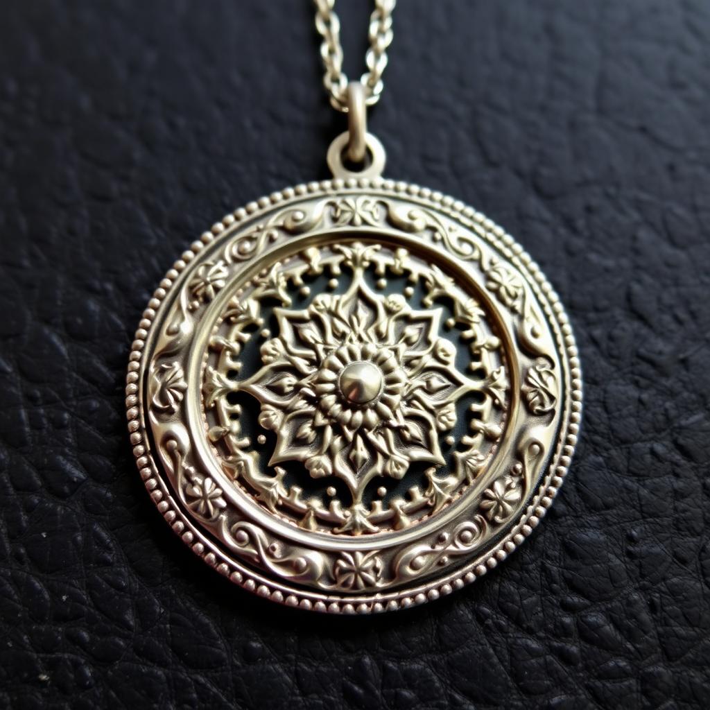Intricate Handmade Silver Medallion