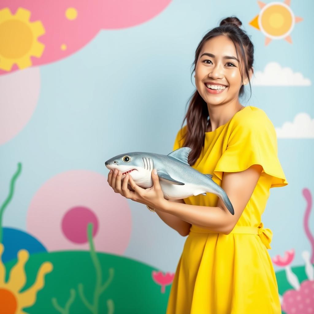 Chic & Playful: A Portrait in Yellow & Shark