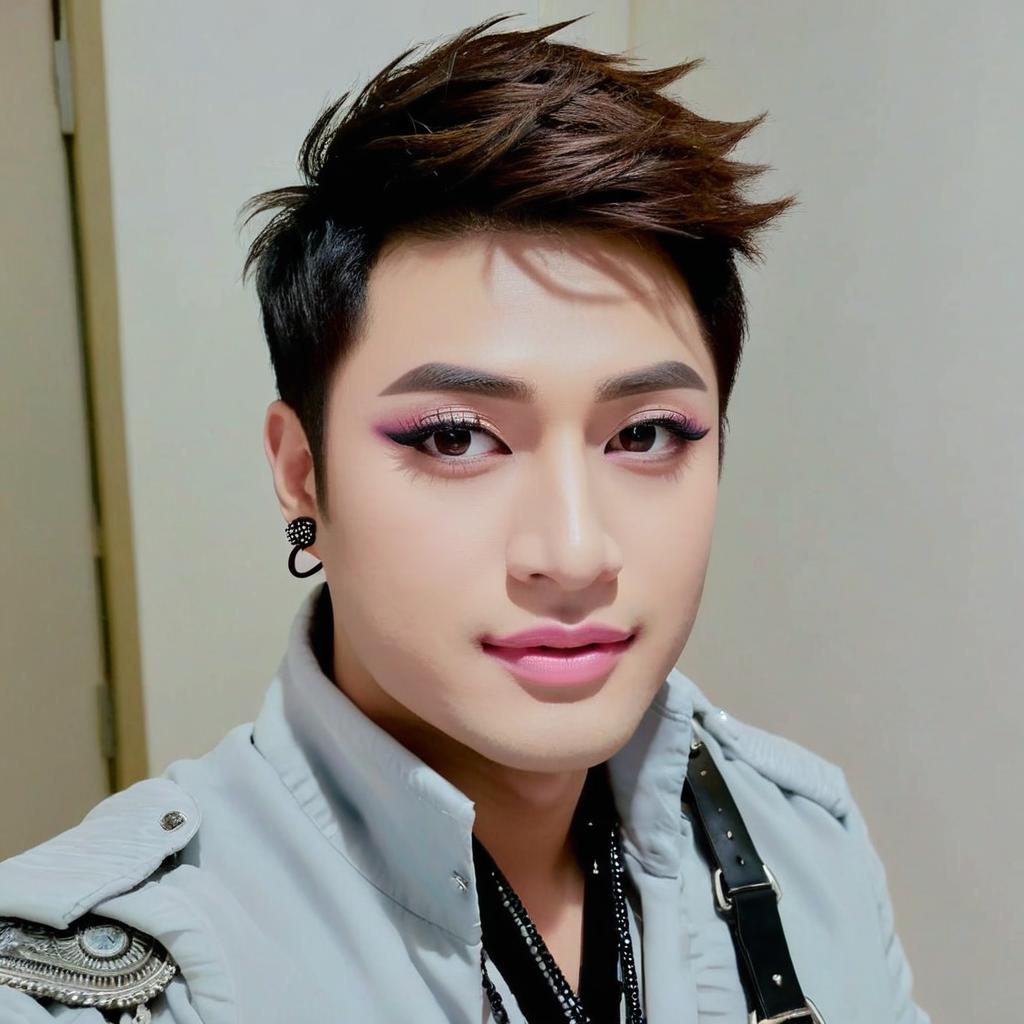 Glamorous Drag Queen: Bold Colors & Extravagant Style