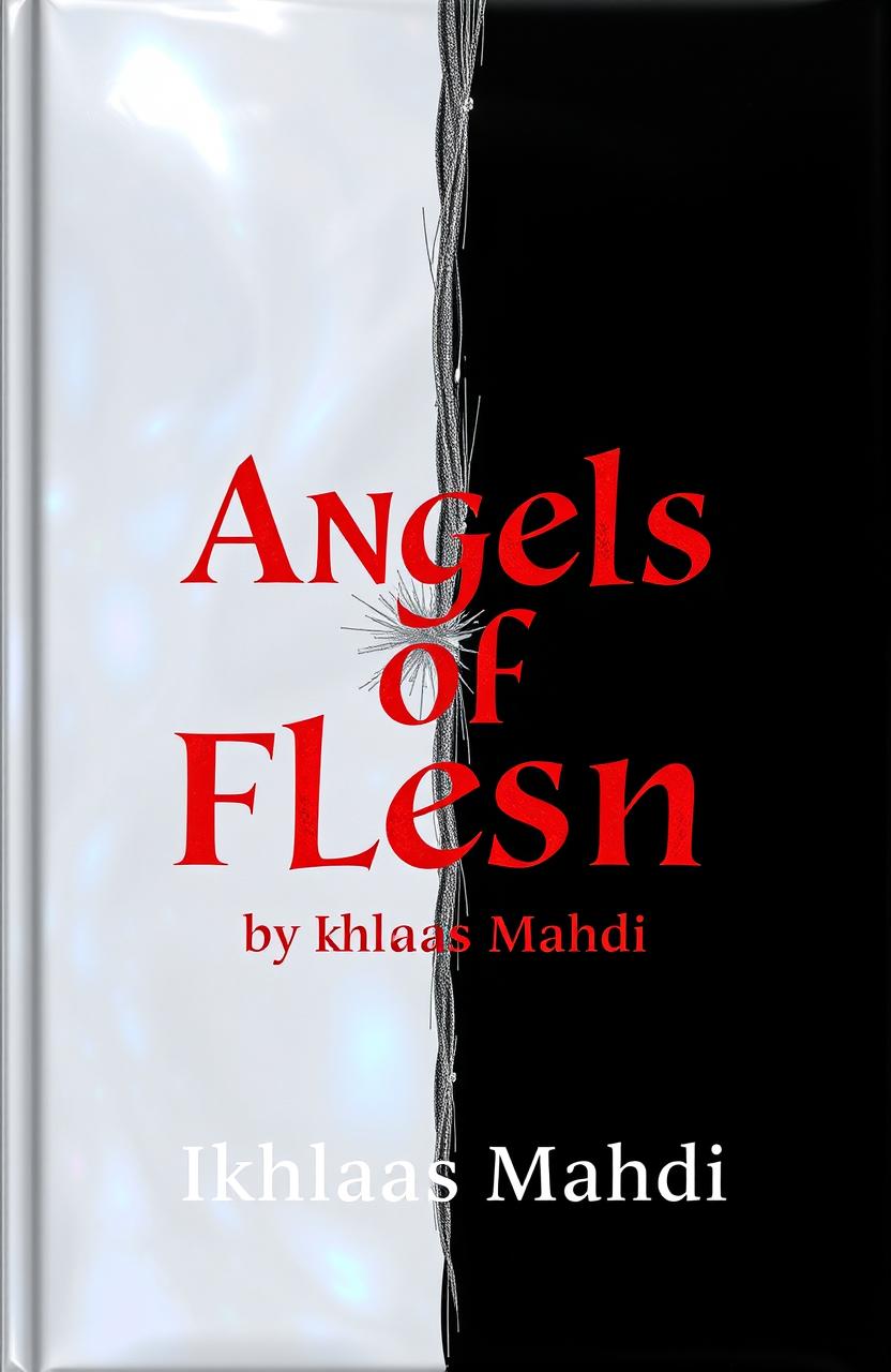 Angels of Flesh Book Cover Design: A Striking Contrast of Opalescent ...