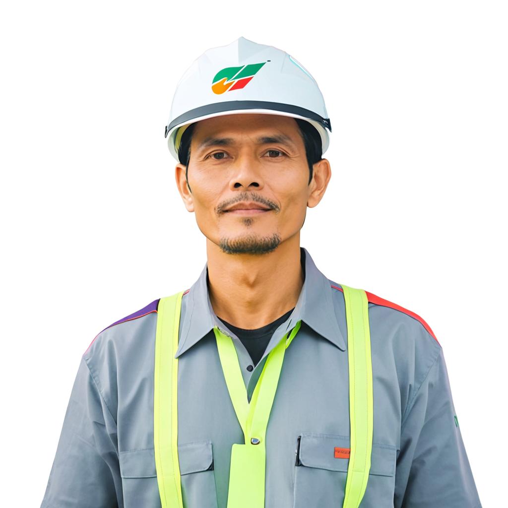 Vibrant WPAP Art: A Bold Portrait of a Safety Worker