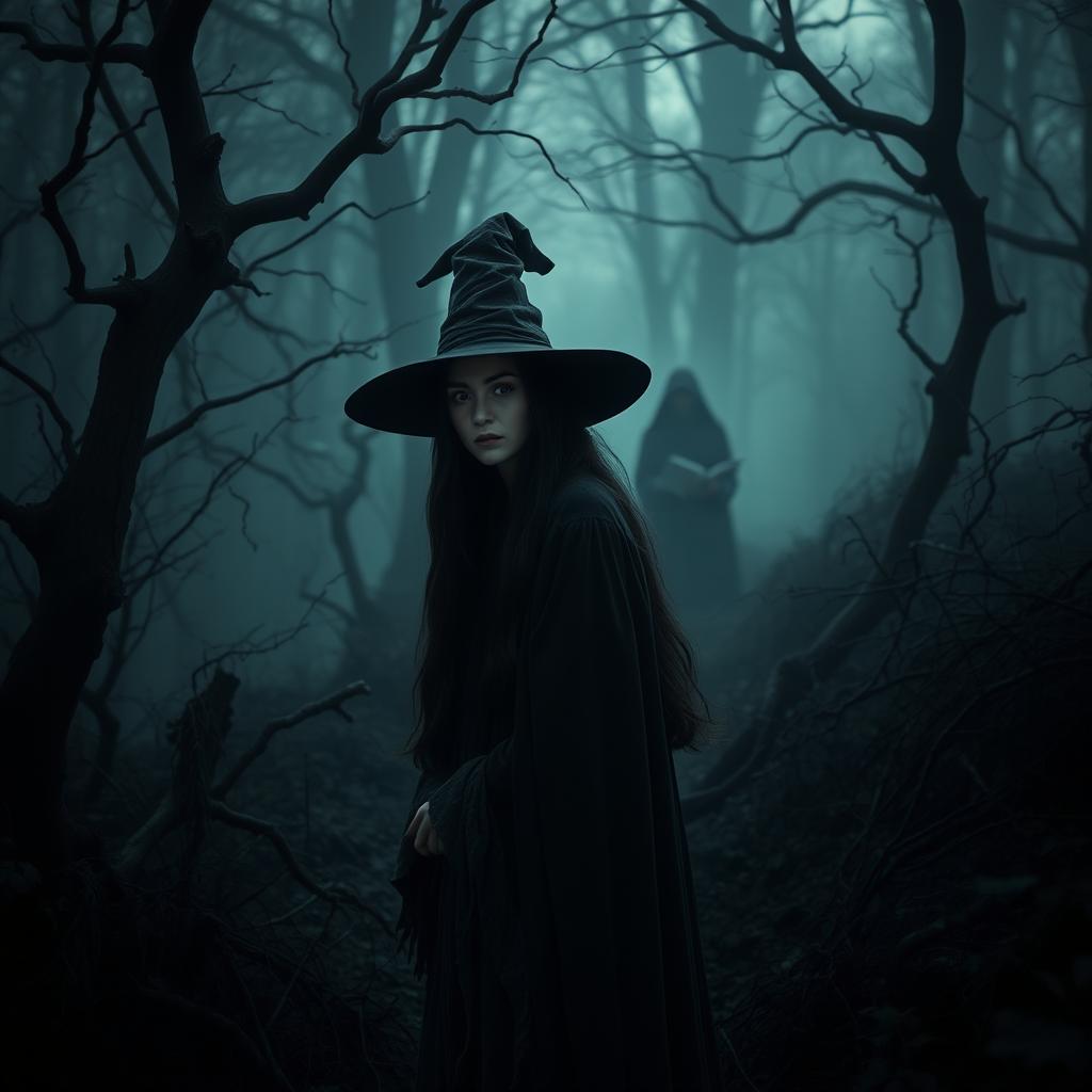 Enchanting Dark Forest Witch Scene