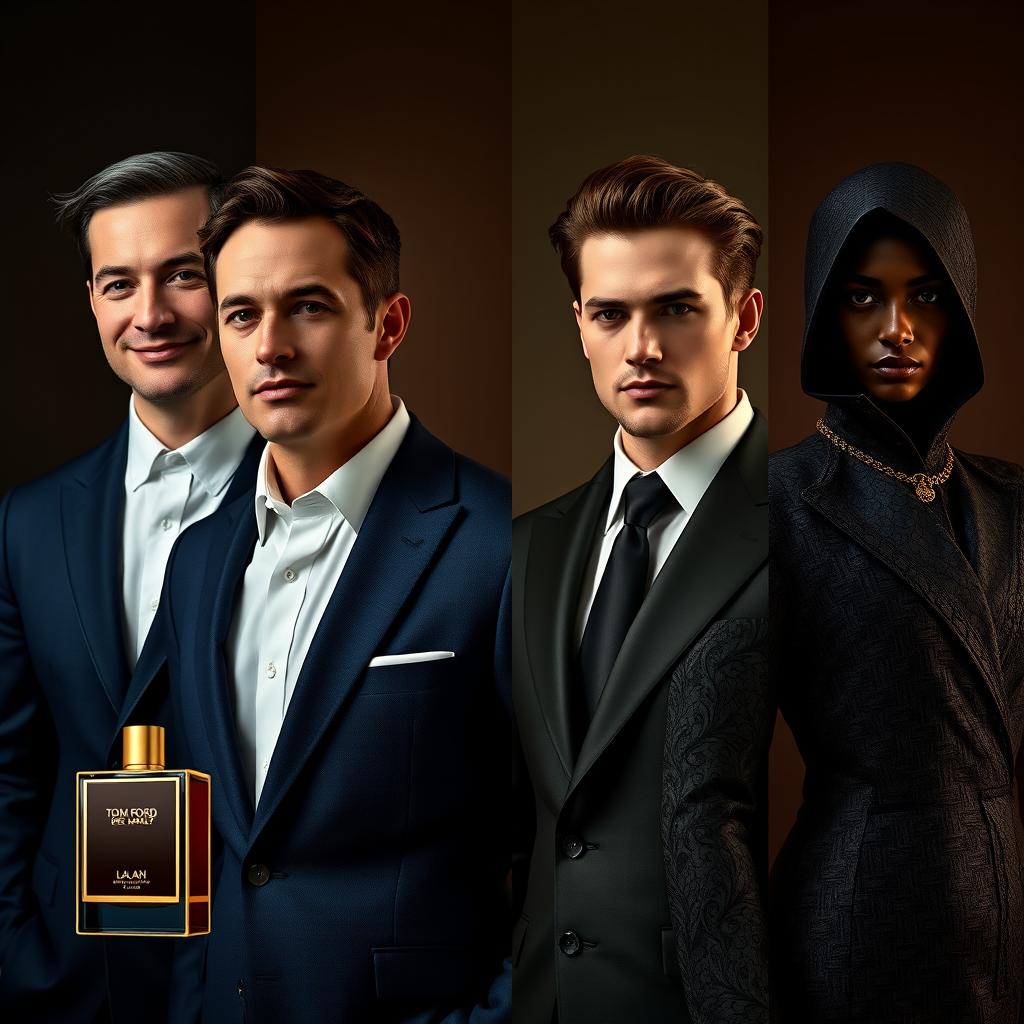 Aromatic Elegance: Captivating Human Representations of Luxury Perfumes